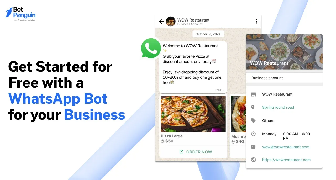 Get Started for Free with a WhatsApp Bot for your Business